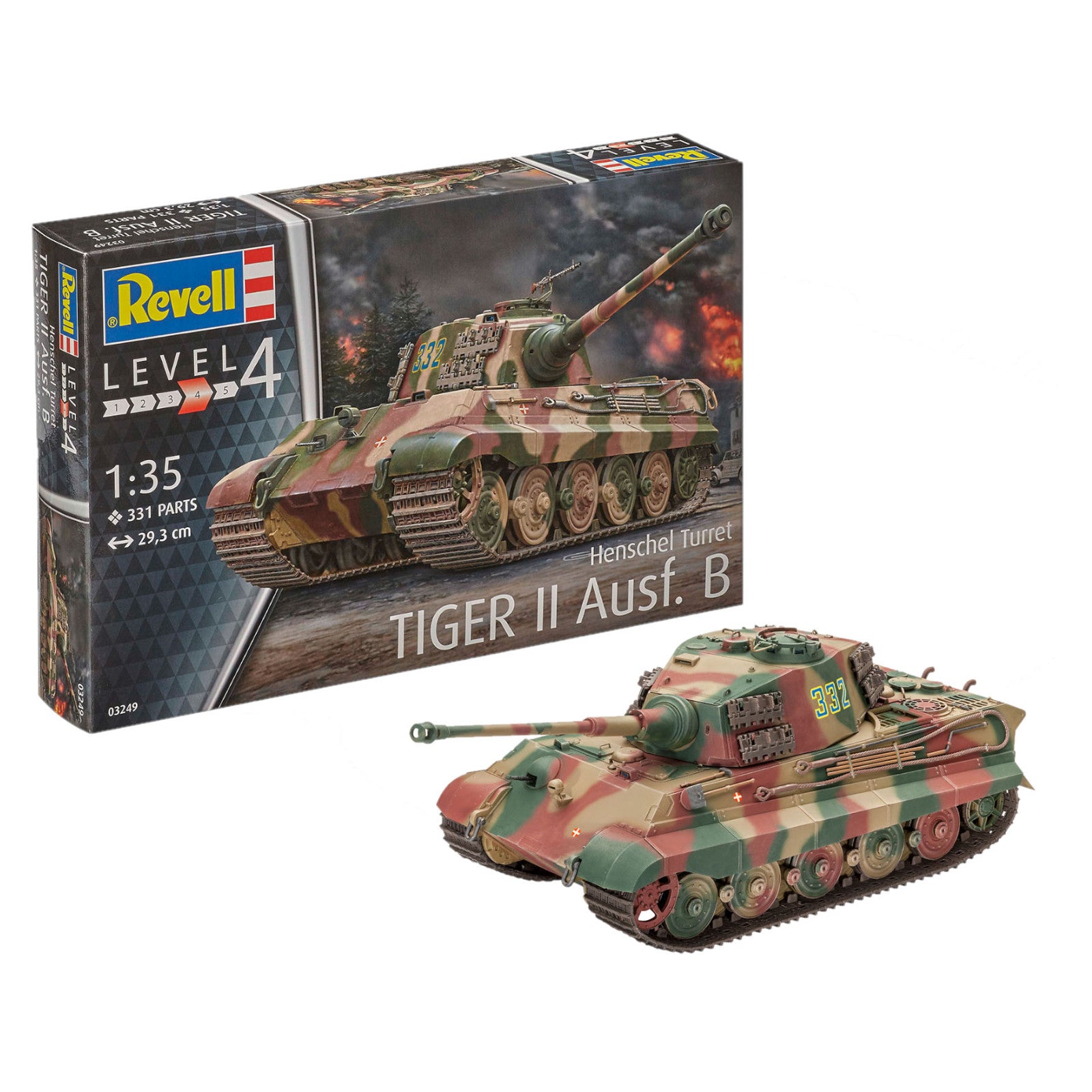 Revell Henschel Turret Tiger II Ausf.B 1:35 Tank Model Kit German King ...