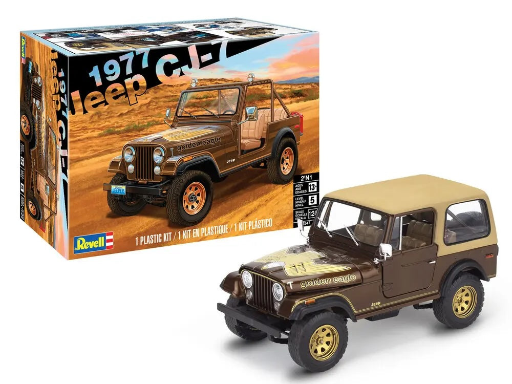 Revell '77 Jeep CJ-7 Car Model Kit 1:24 | SDJ Sports