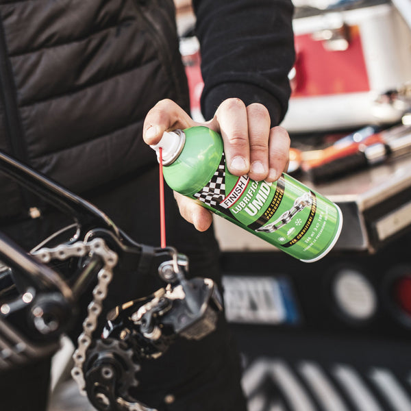 Finish Line Wet Chain Lube (Cross Country) Aerosol 8 oz / 240 ml Bike ...